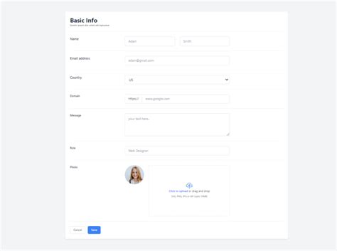 Tailwind Css Form By Yujesh K C On Dribbble