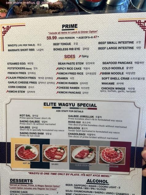 Online Menu Of Galbizip Korean Bbq House Restaurant Rancho Cordova
