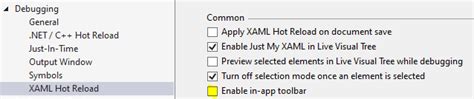C How To Remove The Go To Live Visual Tree Enable Selection