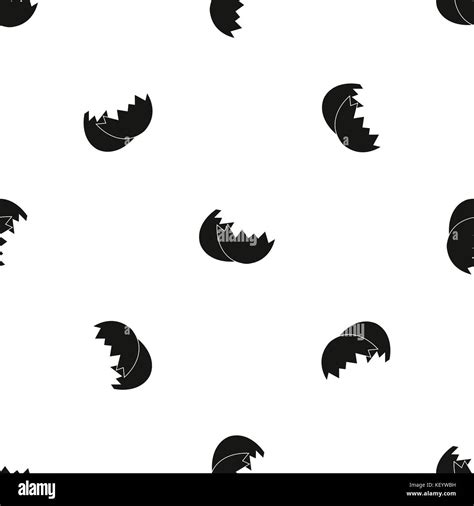 Egg Shell Pattern Seamless Black Stock Vector Image And Art Alamy
