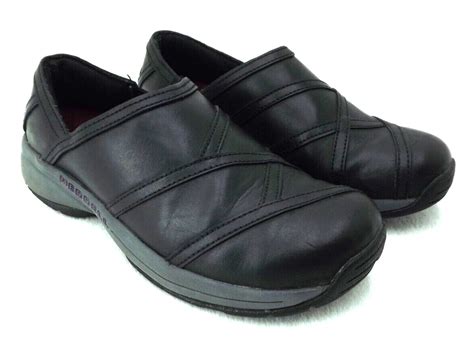 Merrell Jovilee Lattice Slip On Black Leather Clogs W… Gem