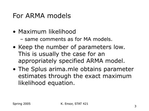 PPT Estimation Of AR Models PowerPoint Presentation Free Download ID