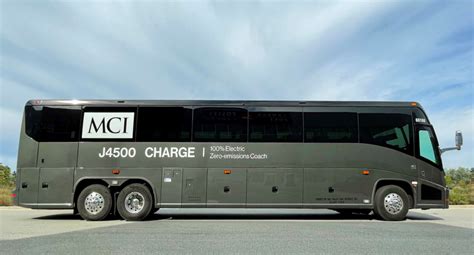 Mci Delivers Its First Zero Emission J4500 Charge™ Coaches Mci