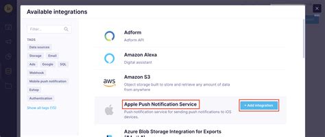 Configure Apple Push Notification Service
