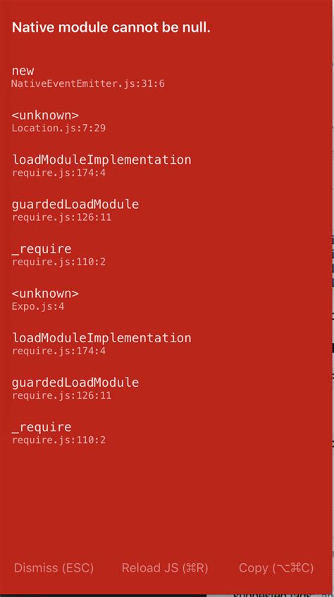Ios Why Does Native Module Cannot Be Null Error Occur When I Import