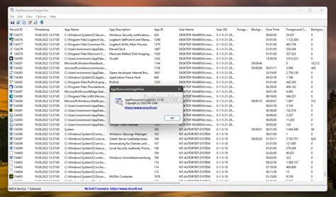 appresourcesusageview srudb dat datenbank unter windows 11 und 10