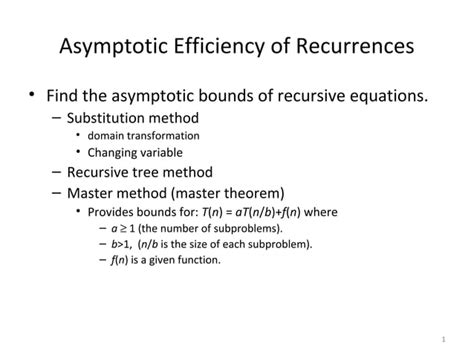 master method theorem ppt