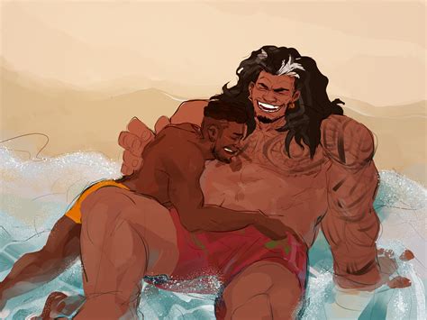 Mauga And Baptiste Overwatch And 1 More Drawn By Jona Draws Danbooru