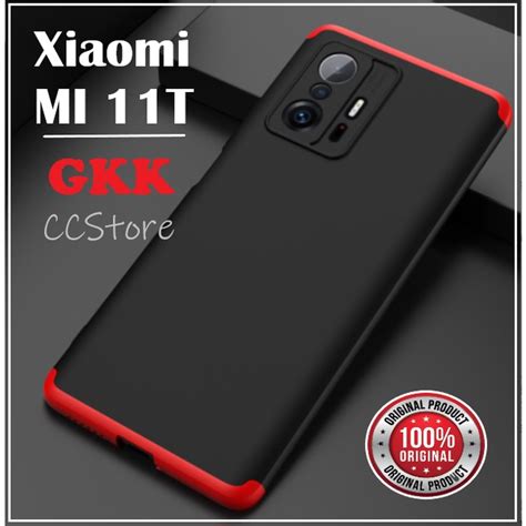 GKK Xiaomi 11T 3 Segment 360 Degree Full Protection Hard Cover Casing Dirt Resistant Shopee