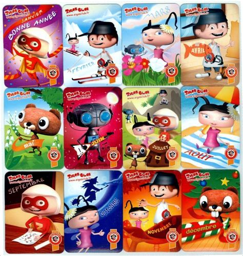 Les Zigos Pâturages Magnets Intermarché 2011 Autres Loisirs