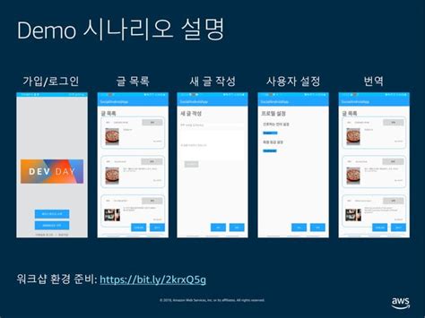 Aws Dev Day 실습워크샵 Amplify 와 Ai 서비스를 활용한 서버리스 기반 소셜 안드로이드 앱 만들기