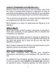 Understanding Big O Notation Evaluating Algorithm Performance Course Hero