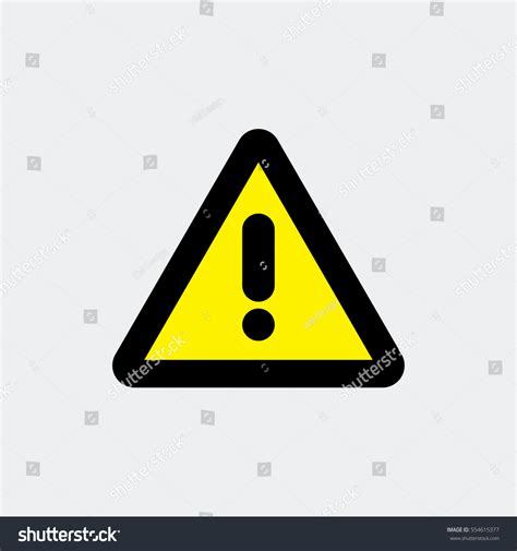 Warning Symbol Icon Stock Vector 554615377 Shutterstock