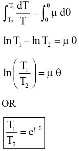 Belt Friction Formula Proof