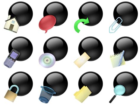 Web Button Rounded Black Set Computer Navigation Rounded PNG Transparent Image And Clipart