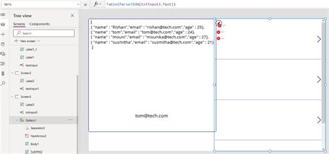 introduction to parse json{} in power apps rishan solutions