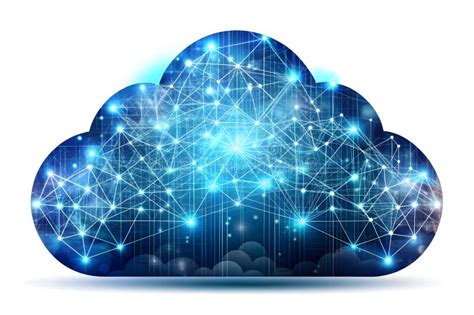 3d ai powered cloud computing vector concept as a clean abstract