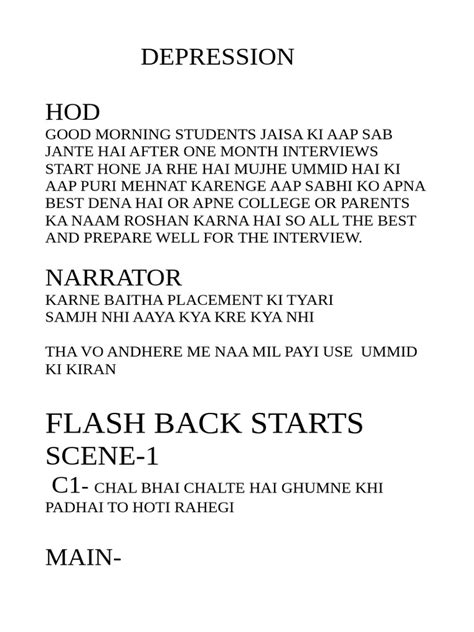 Academic Pressure Script Pdf