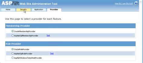 Using Oracle Providers For Aspnet ~ Aspnet Examples