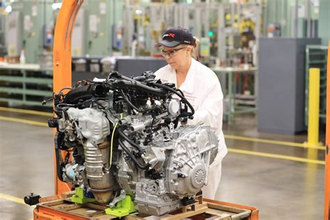 Anna Engine Plant Associate Linda Lentz Completes A Final Inspection Of