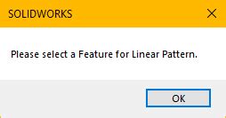 SOLIDWORKS Macro Create Linear Pattern The CAD Coder