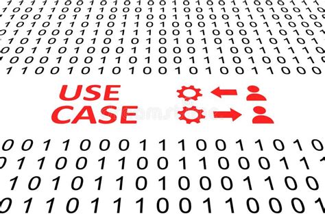 Use Case Concept Binary Code 3d Stock Illustration Illustration Of