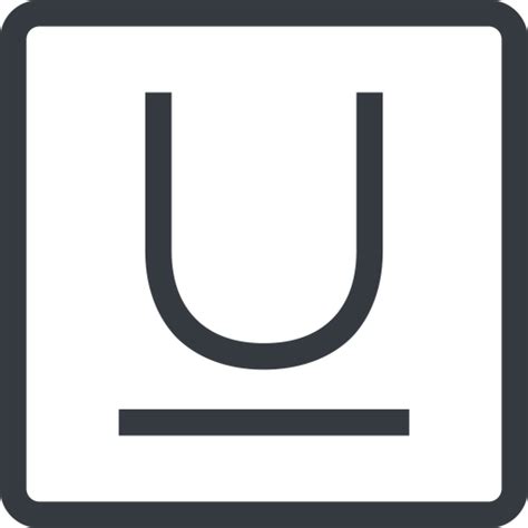 Underline Icon By Friconix Fi Snluxl Underline Linenormalsquare