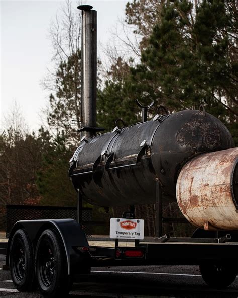 500 Gallon Primitive Pits Bbq Pit Gallon Offset Smoker