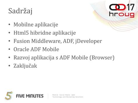 Razvoj Mobilnih Aplikacija Pomoću Oracle Adf Mobile Ppt
