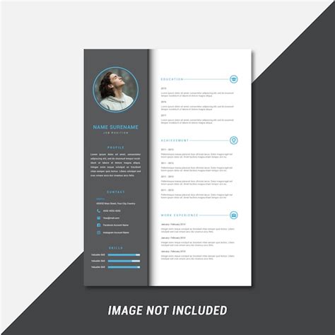 Premium Vector Modern And Clean Curriculum Vitae Template Design