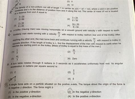 A Single Force Acts On A Particle Situated On The Postive X Axis The To