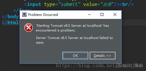 Starting Tomcat V80 Server At Localhost Has Encountered A Problem