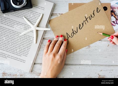 Adventure Exploration Journey Travel Destination Trip Concept Stock