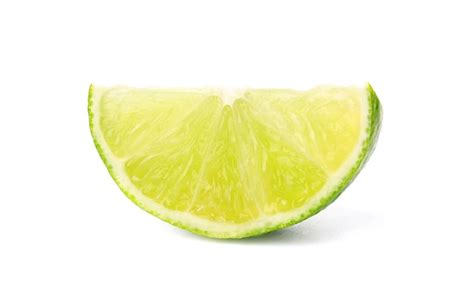 Premium Photo Slice Of Lime Isolated On White