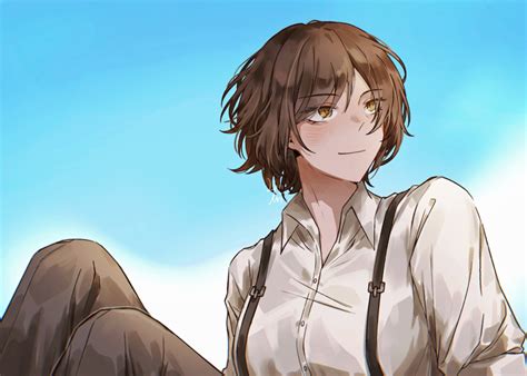 Safebooru 1girl Black Pants Brown Hair Closed Mouth Collared Shirt