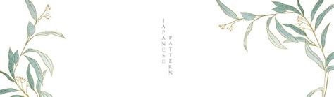 Hand Drawn Line Wave With Japanese Pattern Vector Oriental Decoration