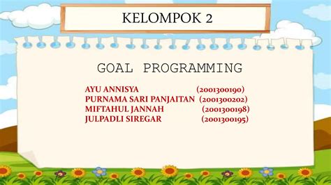 Ppt Goal Programmingpptx
