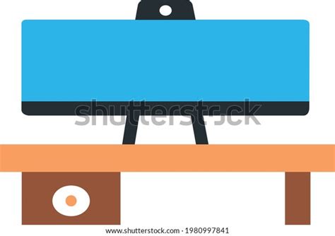 Computer Table Vector Stock Vector Royalty Free 1980997841 Shutterstock