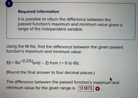 Solved Required Information It Is Possible To Return The