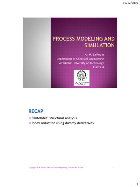 modeling simulation lecture6 pdf mathematical concepts mathematics