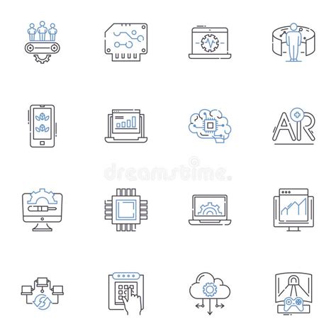 Scripting Program Line Icons Collection Code Syntax Script Language