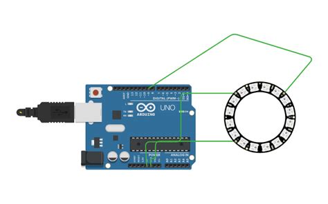 Circuit Design Neopixel Ring Tinkercad