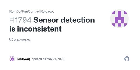 Sensor Detection Is Inconsistent · Issue 1794 · Rem0ofancontrolreleases · Github