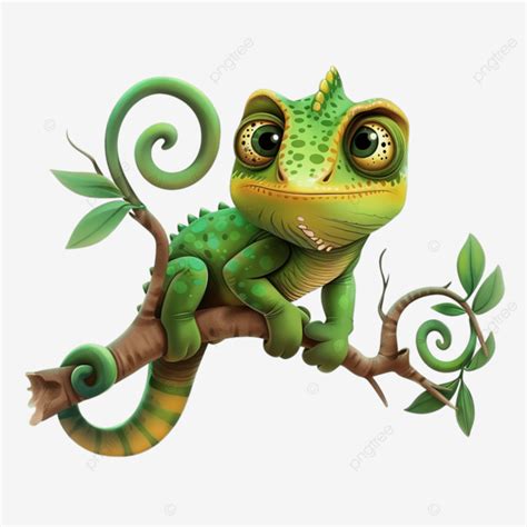 귀여운 카멜레온 만화 캐릭터 사랑스러운 아프리카 사람 양서류 Png 일러스트 및 이미지 에 대한 무료 다운로드 Pngtree