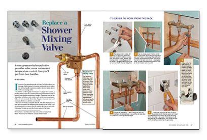 Replace A Shower Mixing Valve Gain Control Over Water Temperature
