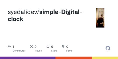 Github Syedalidevsimple Digital Clock