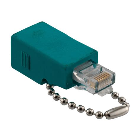 Isdn Loopback Adapter Rj48c Jack And Rj45 Male Teal