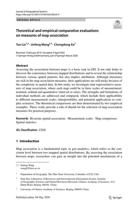 Pdf Theoretical And Empirical Comparative Evaluations On Measures Of