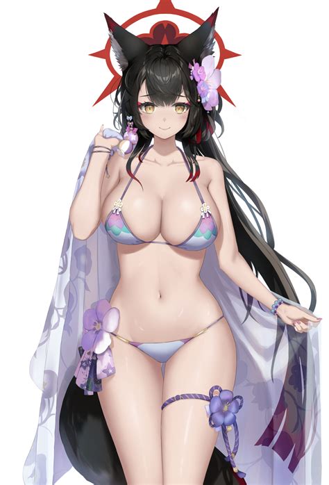 Chaciooh Wakamo Blue Archive Wakamo Swimsuit Blue Archive Blue
