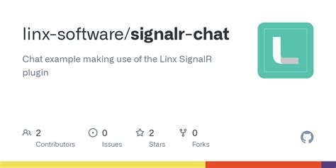 GitHub Linx Software Signalr Chat Chat Example Making Use Of The Linx SignalR Plugin